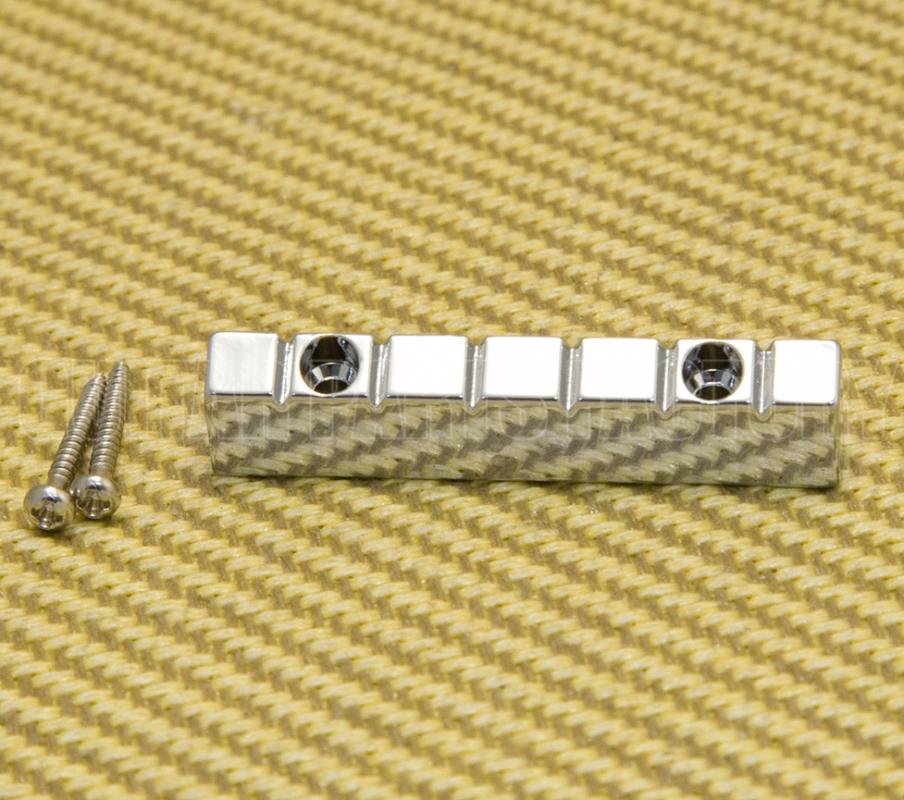 NUT-N-2C Chrome 6-string Lap Steel Raised Nut