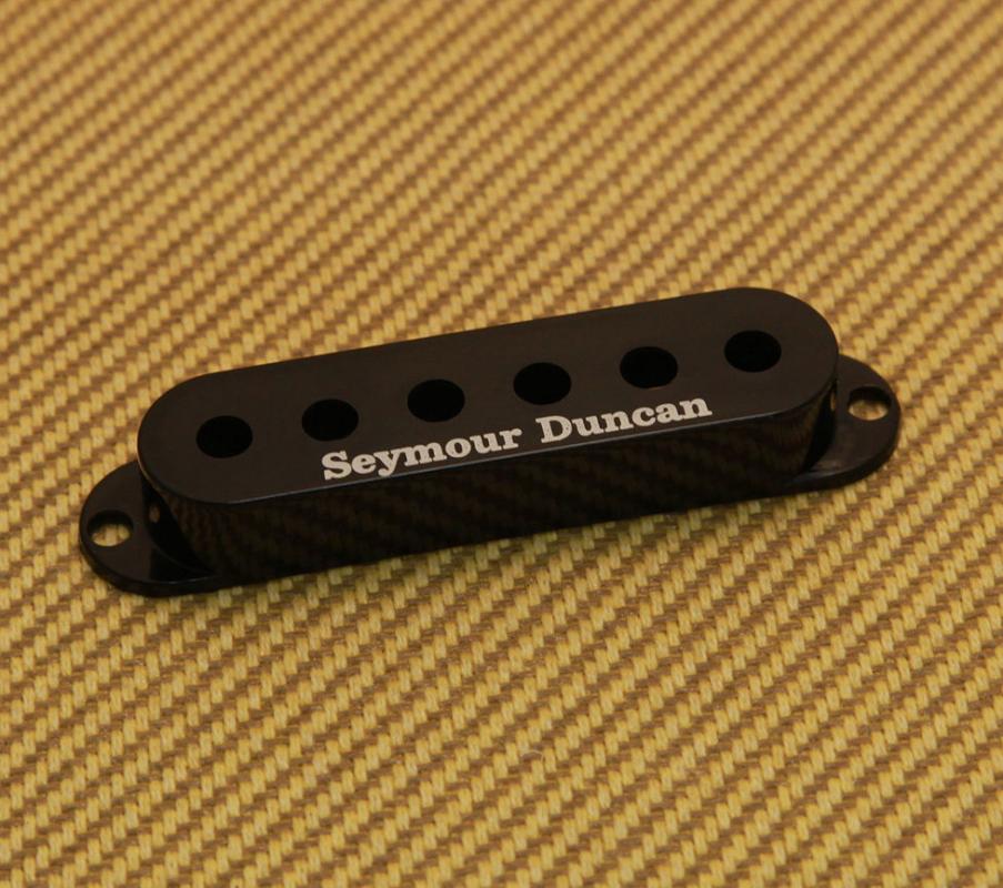 SD-01-B 1 Seymour Duncan Black Logo Single Coil Strat Style Pickup Cover