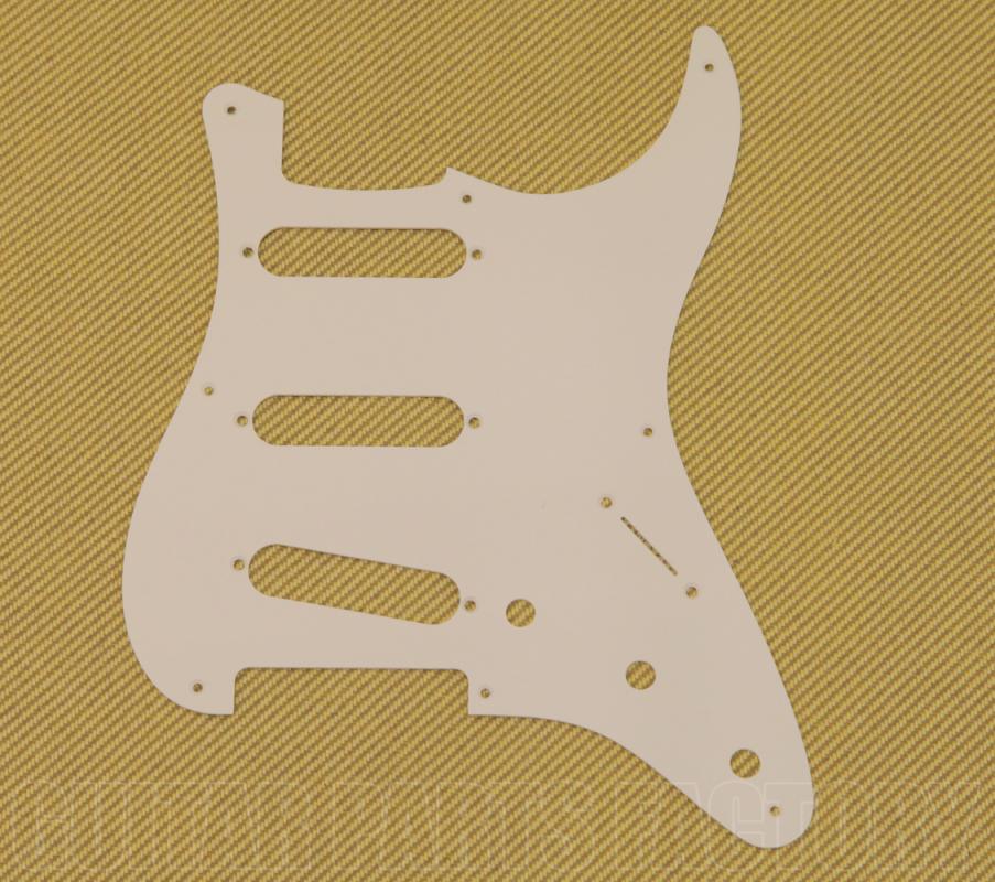 PG-0550-051 Parchment 1-ply 8-hole Pickguard '57 Style Fender Strat